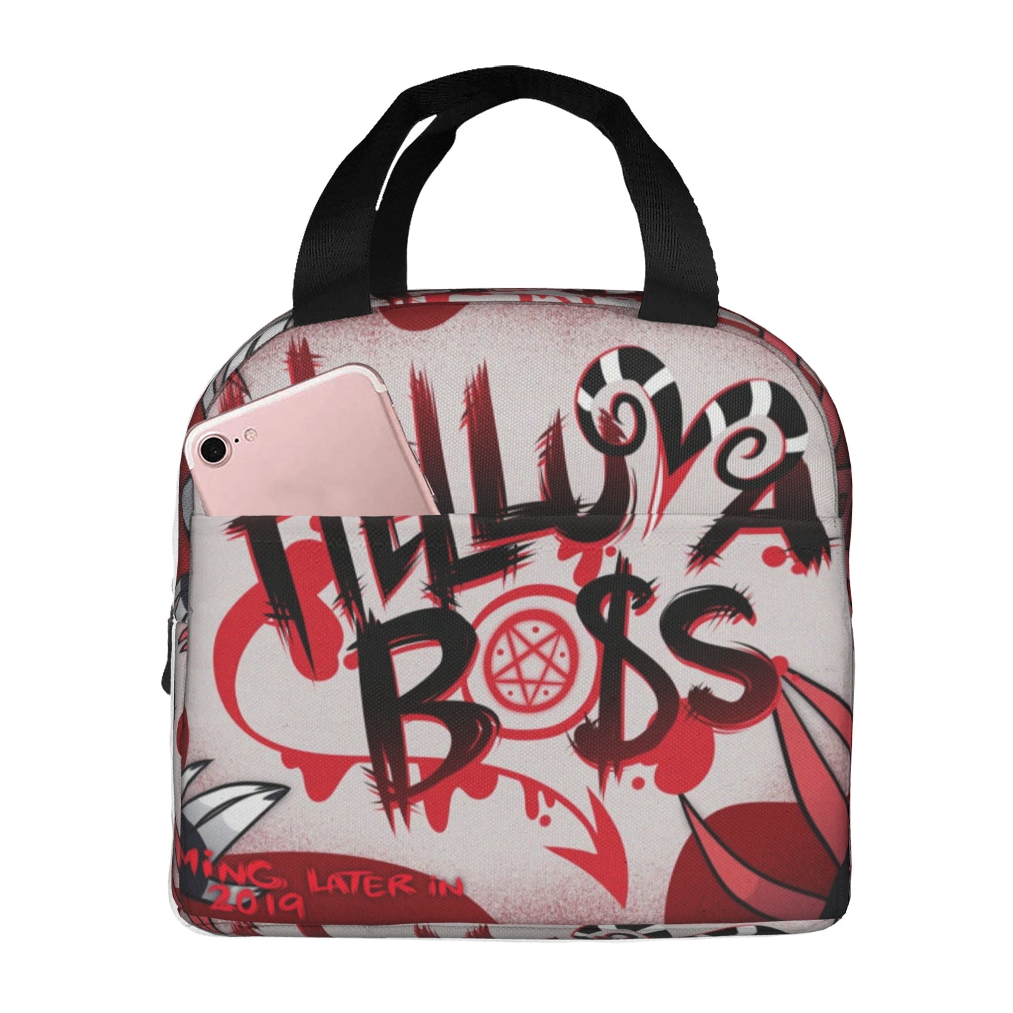 Helluva Boss Lunch Bag Lunch Bag Tote Bag Insulated Lunch Box Picnic ...