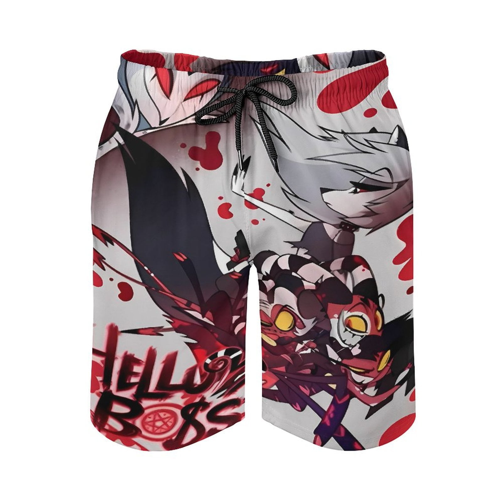 Helluva Boss Men's Beach Shorts Swim Trunks Quick Dry Casual Polyester ...