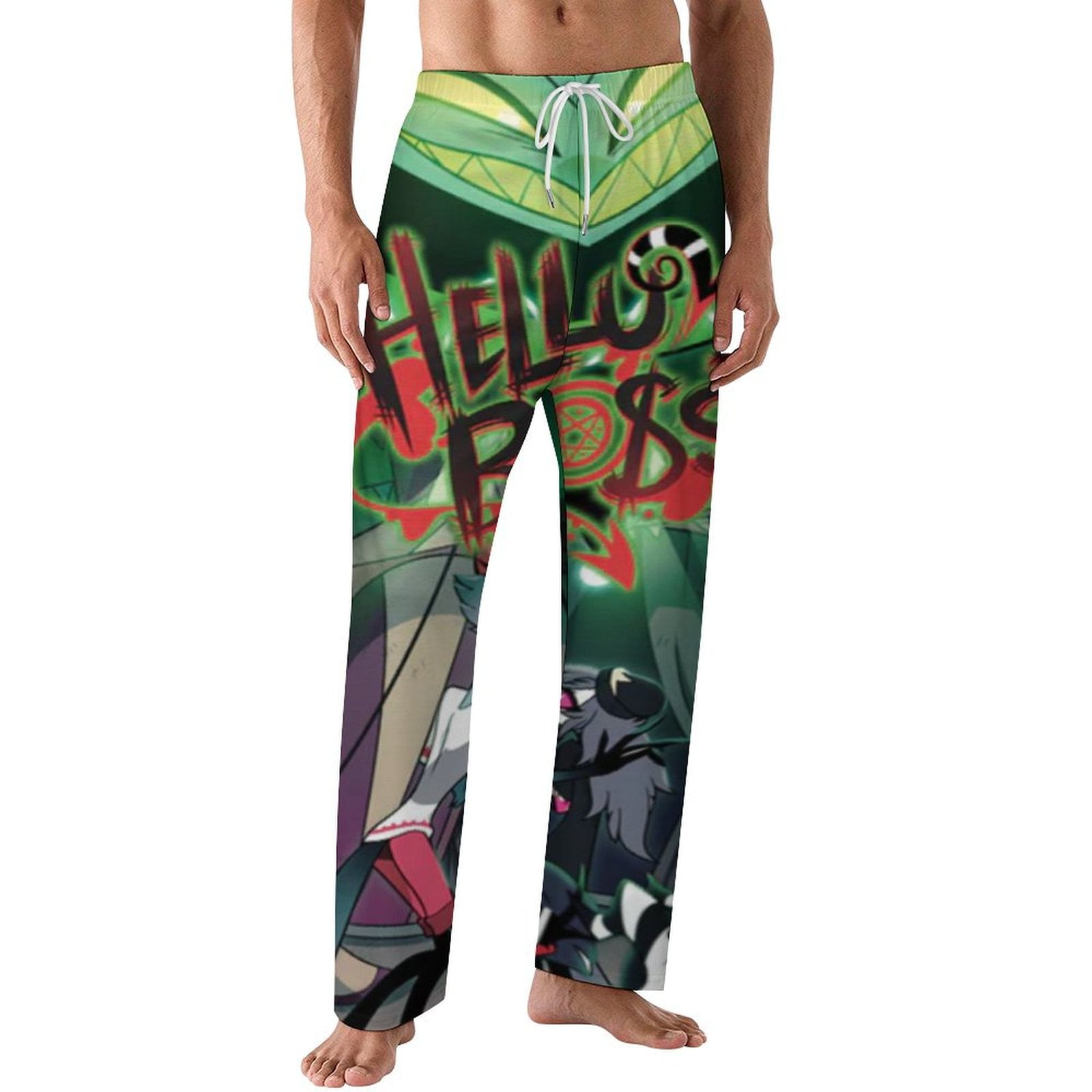 Helluva Boss Men's Pajama Pants Ultra Lightweight Pjs Bottoms Sleepwear ...