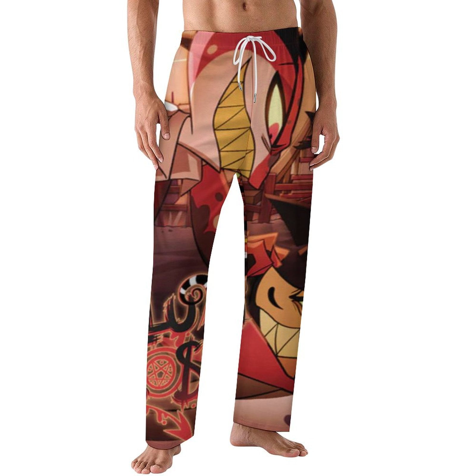 Helluva Boss Men's Pajama Pants Ultra Lightweight Pjs Bottoms Sleepwear ...