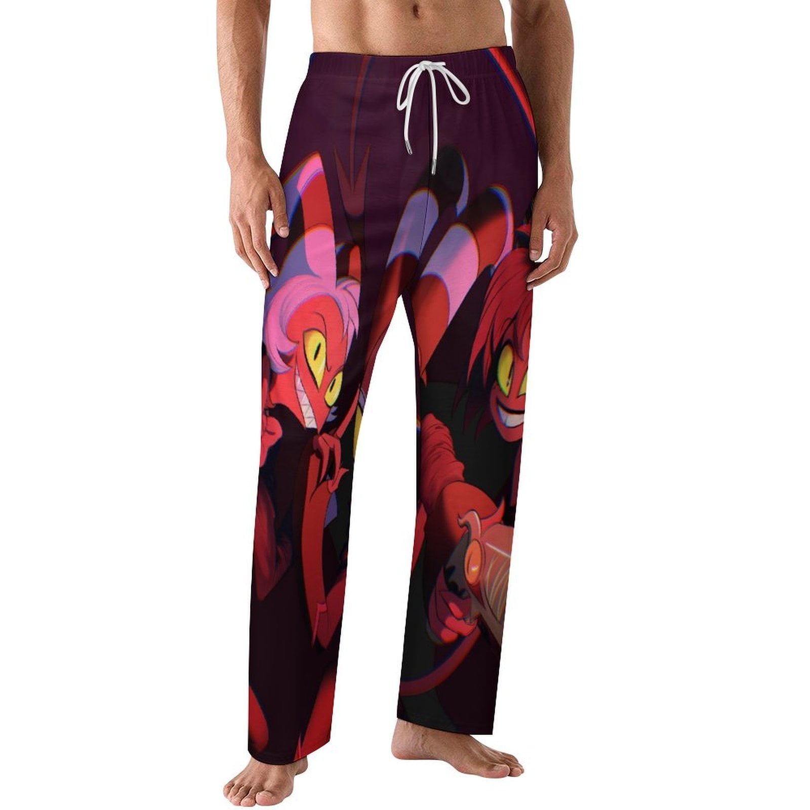 Helluva Boss Men's Pajama Pants Ultra Lightweight Pjs Bottoms Sleepwear ...