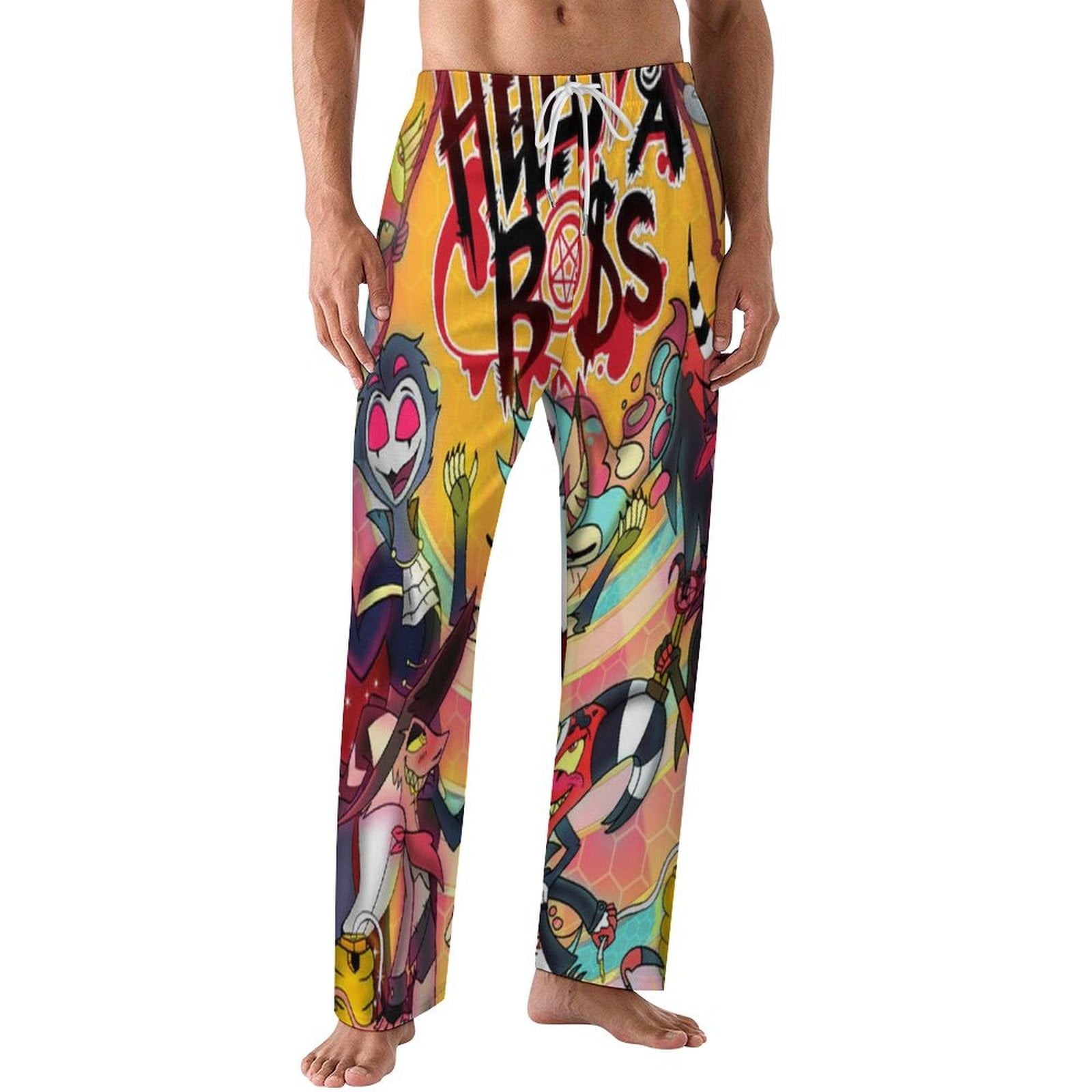 Helluva Boss Men's Pajama Pants Ultra Lightweight Pjs Bottoms Sleepwear ...