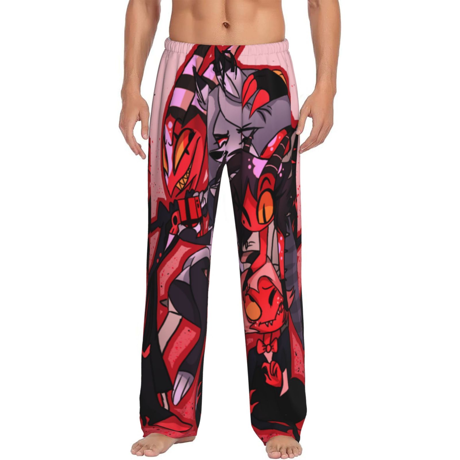 Helluva Boss Men's Pajama Pants With Pockets Fashion Cozy Daily Lounge ...