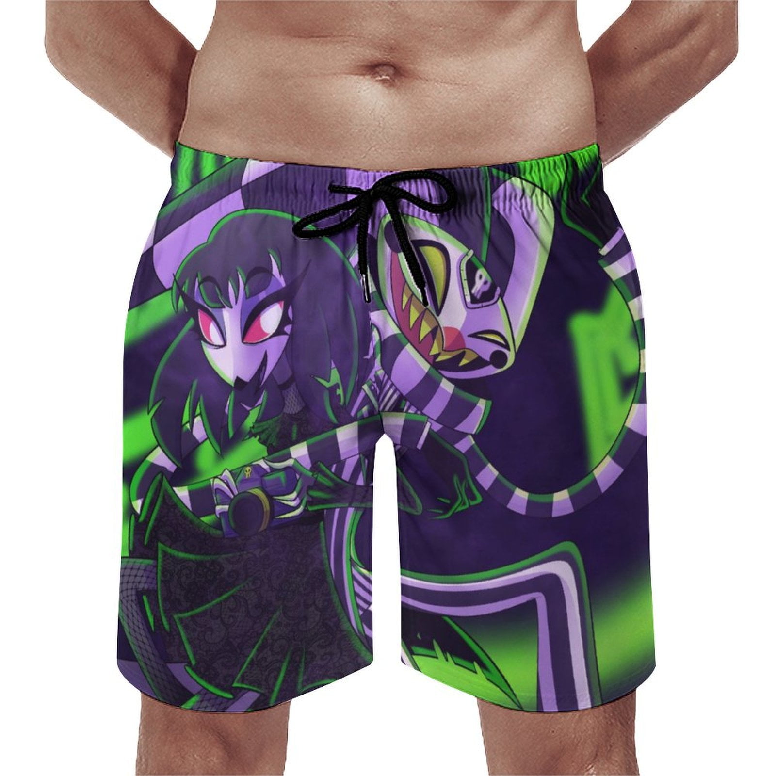 Helluva Boss Men's Swim Trunks Quick Dry Beach Board Shorts Summer ...