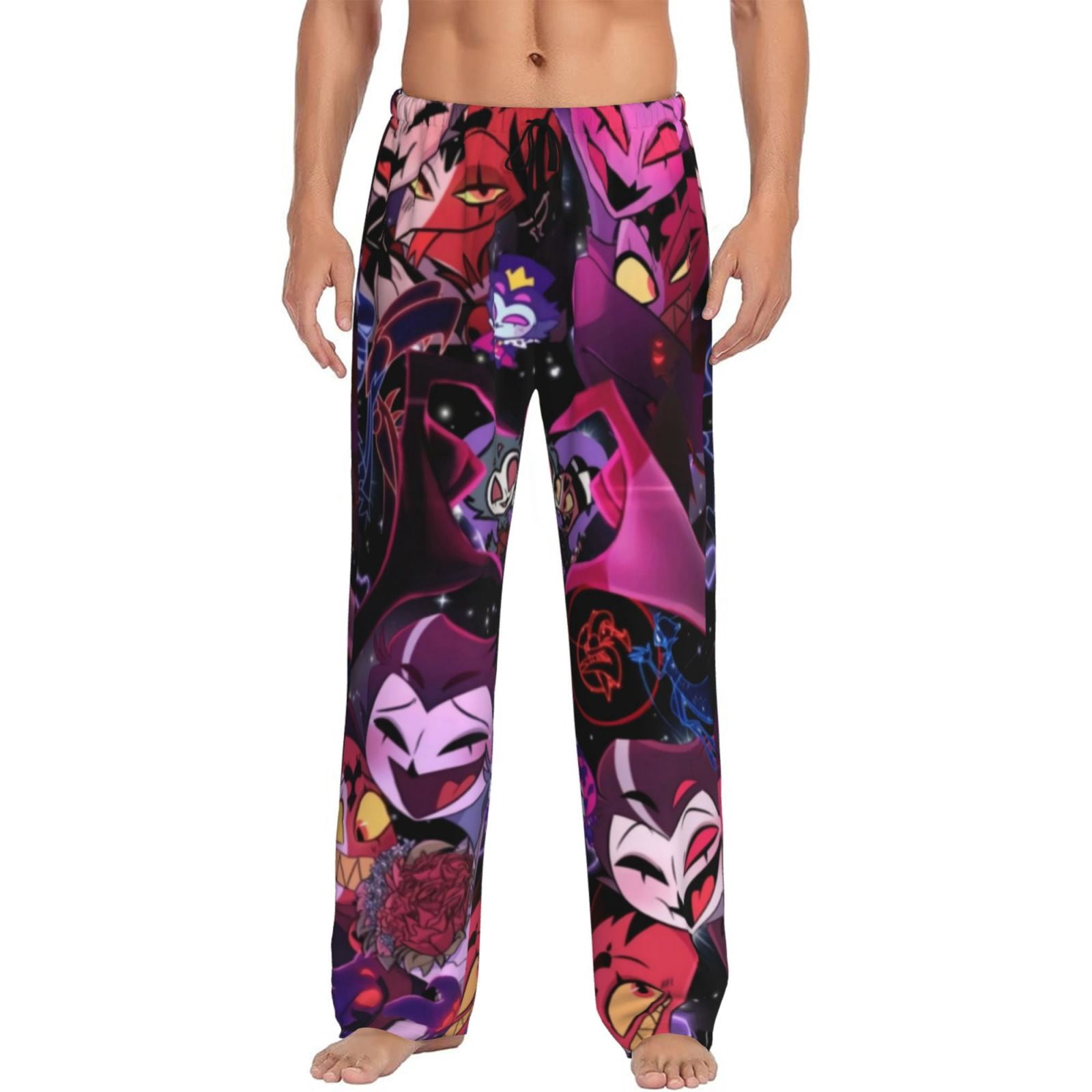 Helluva Boss Pajama Pants for Men, Super Soft All over Print Lounge ...