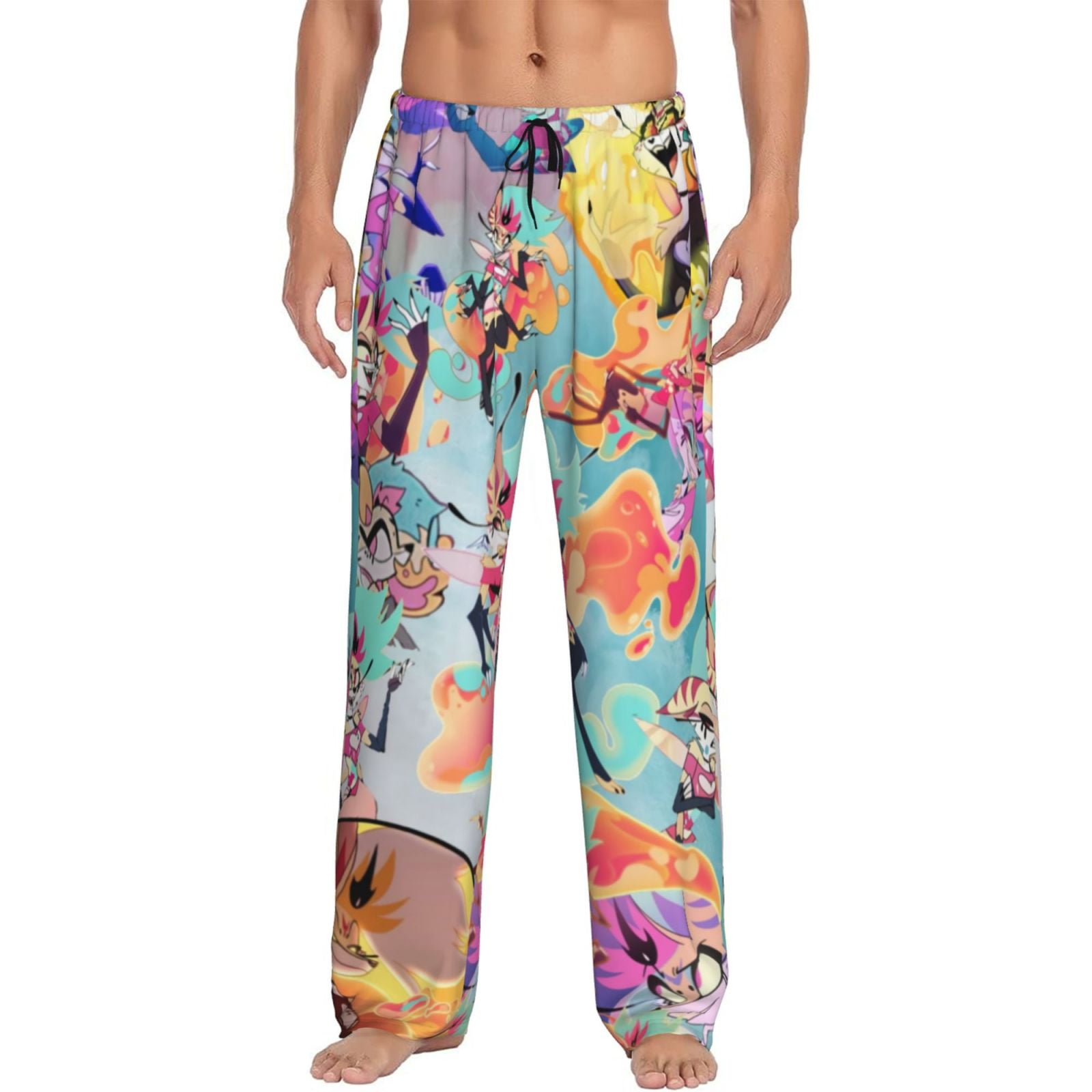 Helluva Boss Pajama Pants for Men, Super Soft All over Print Lounge ...