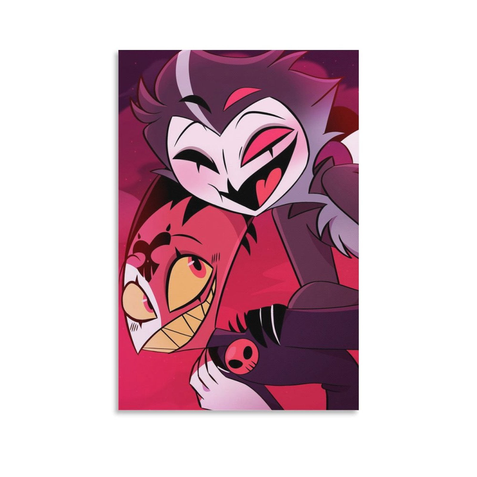 Helluva Boss Poster Stolas And Blitzo Canvas Wall Art Poster Decorative ...