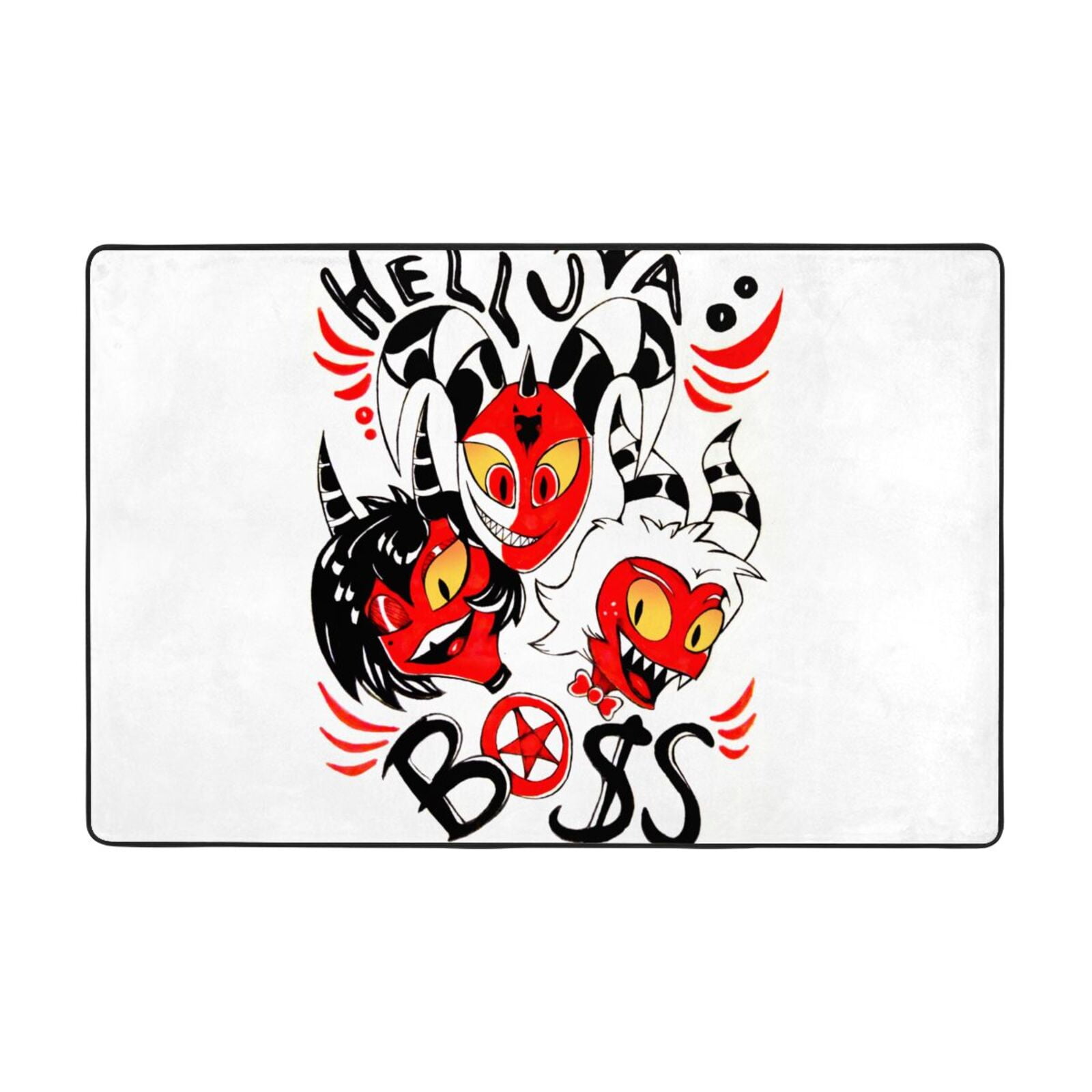 Helluva Boss Rugs Washable Cover Floor Rug Carpets Bathroom Decorations ...