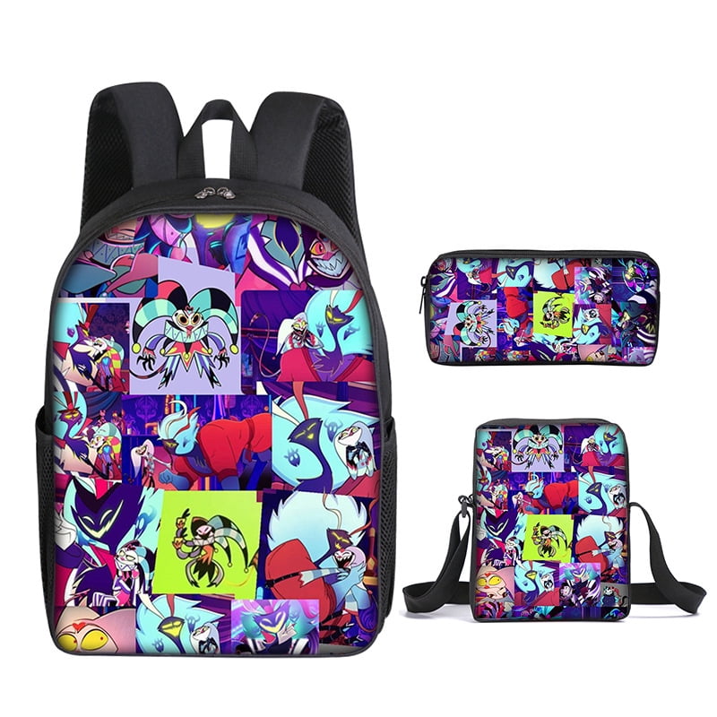 Helluva Boss Season full print 3 PCs backpack set, Cartoon DIY student ...