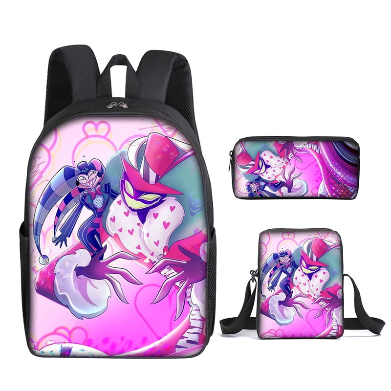 Helluva Boss Season full print 3 PCs backpack set, Cartoon DIY student ...