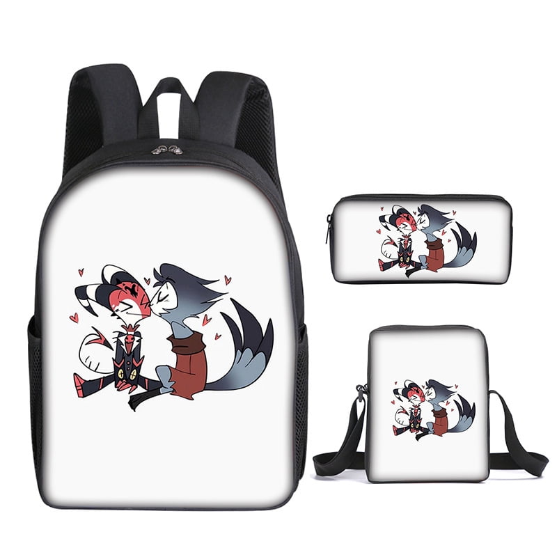 Helluva Boss Season full print 3 PCs backpack set, Cartoon DIY student ...