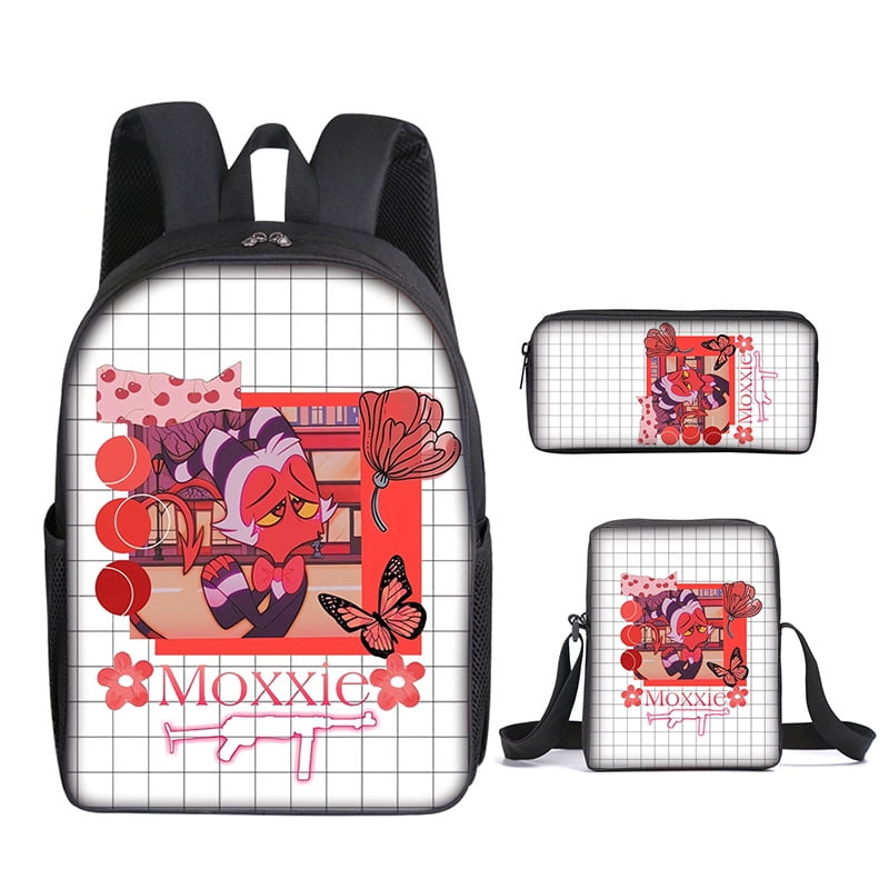 Helluva Boss Season full print 3 PCs backpack set, Cartoon DIY student ...