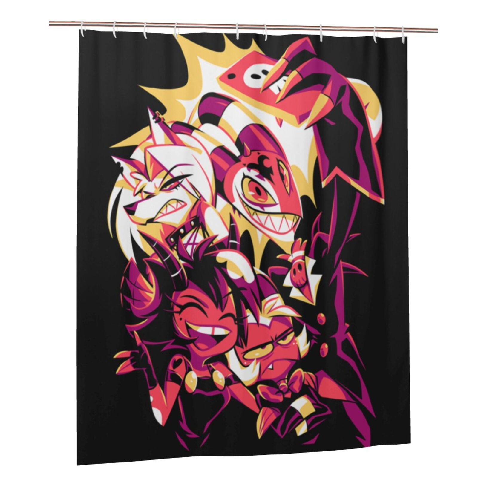 Helluva Boss Shower Curtain Bathroom Accessories Decor Polyester Fabric ...