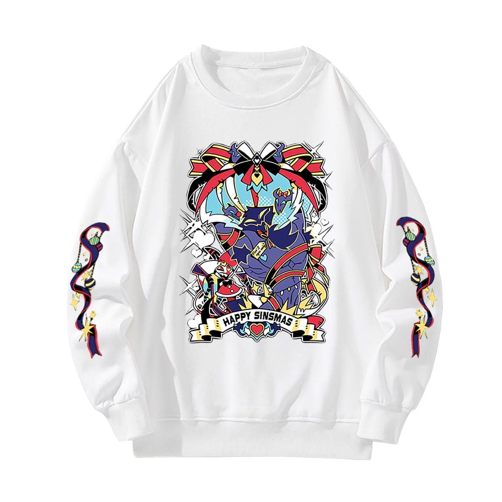 Helluva Boss Sinsmas 2024 Asmodeus Fizz Crewncek Sweatshirt Merch ...
