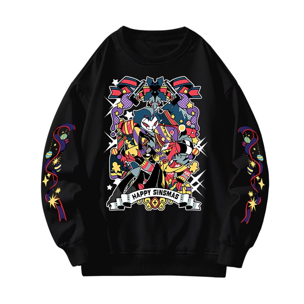 Helluva Boss Sinsmas 2024 Stolas Blitz Crewncek Sweatshirt Merch Casual ...