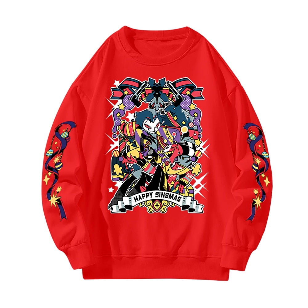 Helluva Boss Sinsmas 2024 Stolas Blitz Crewncek Sweatshirt Merch Casual ...