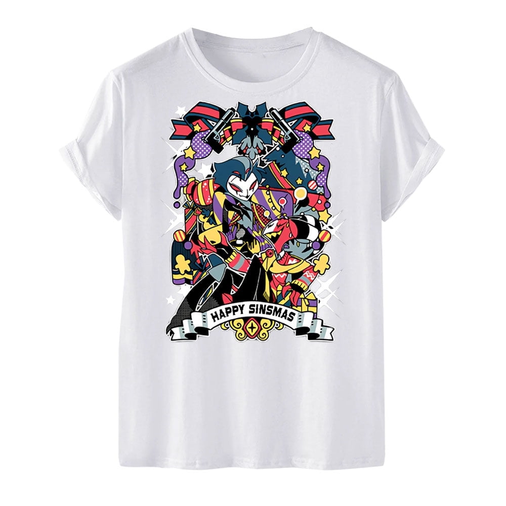 Helluva Boss Sinsmas 2024 Stolas Blitz T-Shirt Men/Women Streetwear T ...