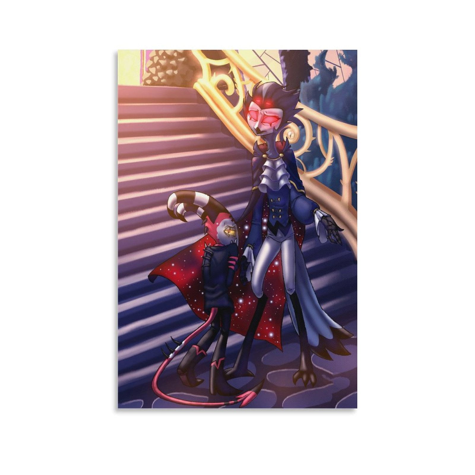 Helluva Boss Stolas And Blitzo Print Photo Art Painting Canvas Poster ...