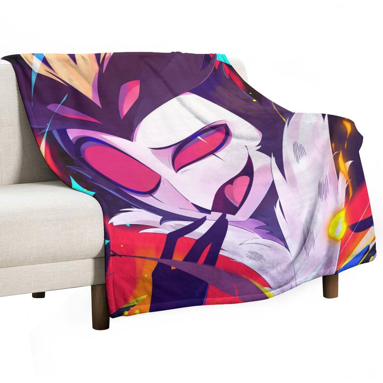 Helluva Boss Stolas Demon Fuzzy Ultra-Soft Micro Fleece Blanket All ...