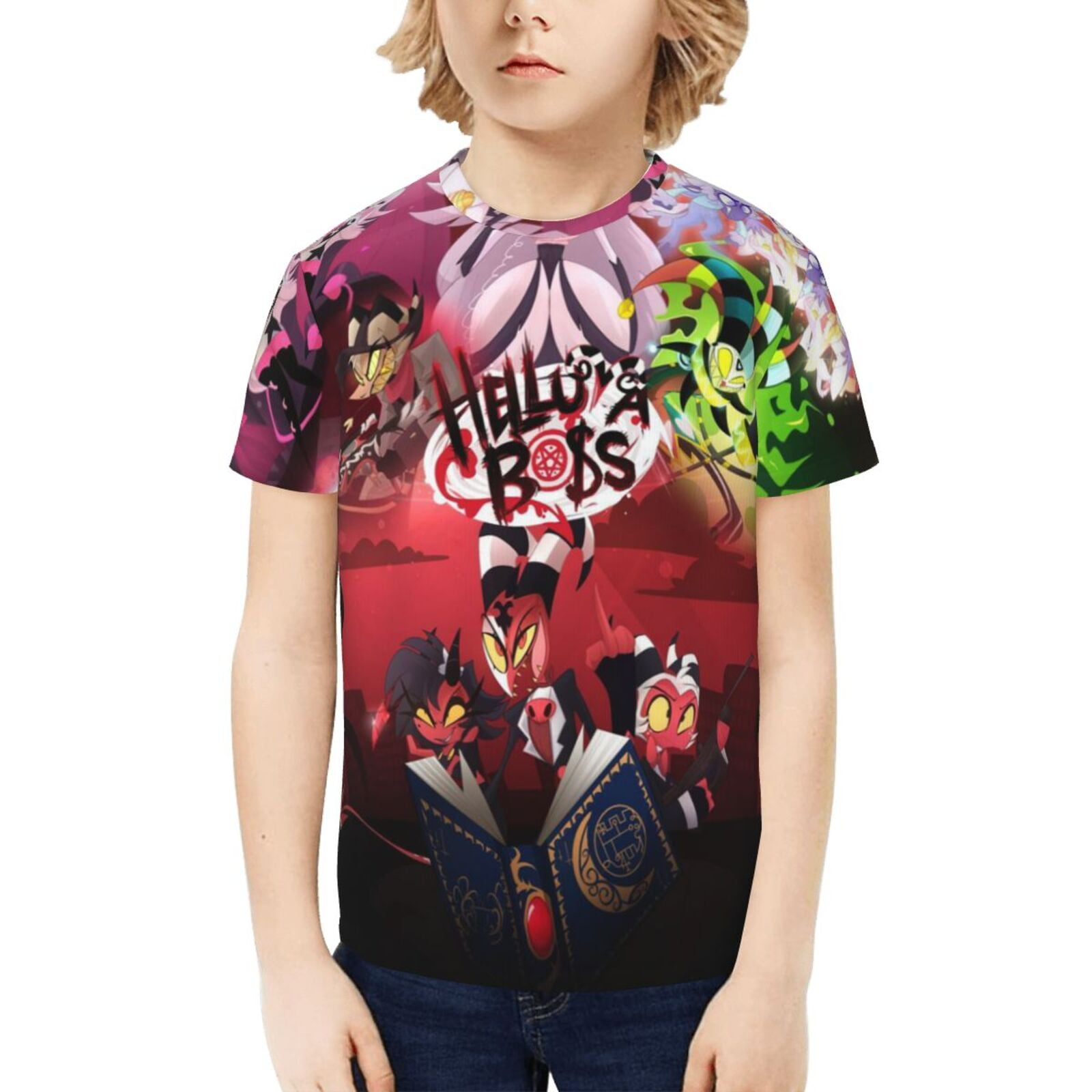 Helluva Boss T-Shirts Summer Short Sleeved Shirt For Boys Girls Kids ...