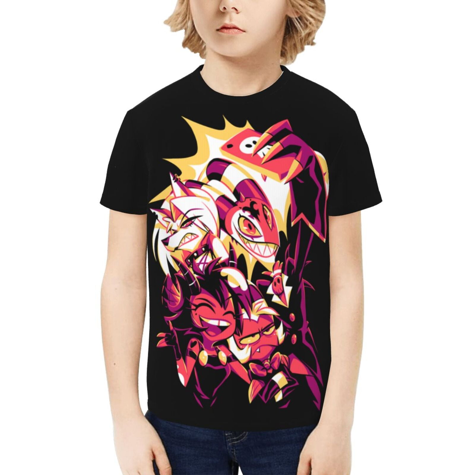 Helluva Boss T-Shirts Summer Short Sleeved Shirt For Boys Girls Kids ...