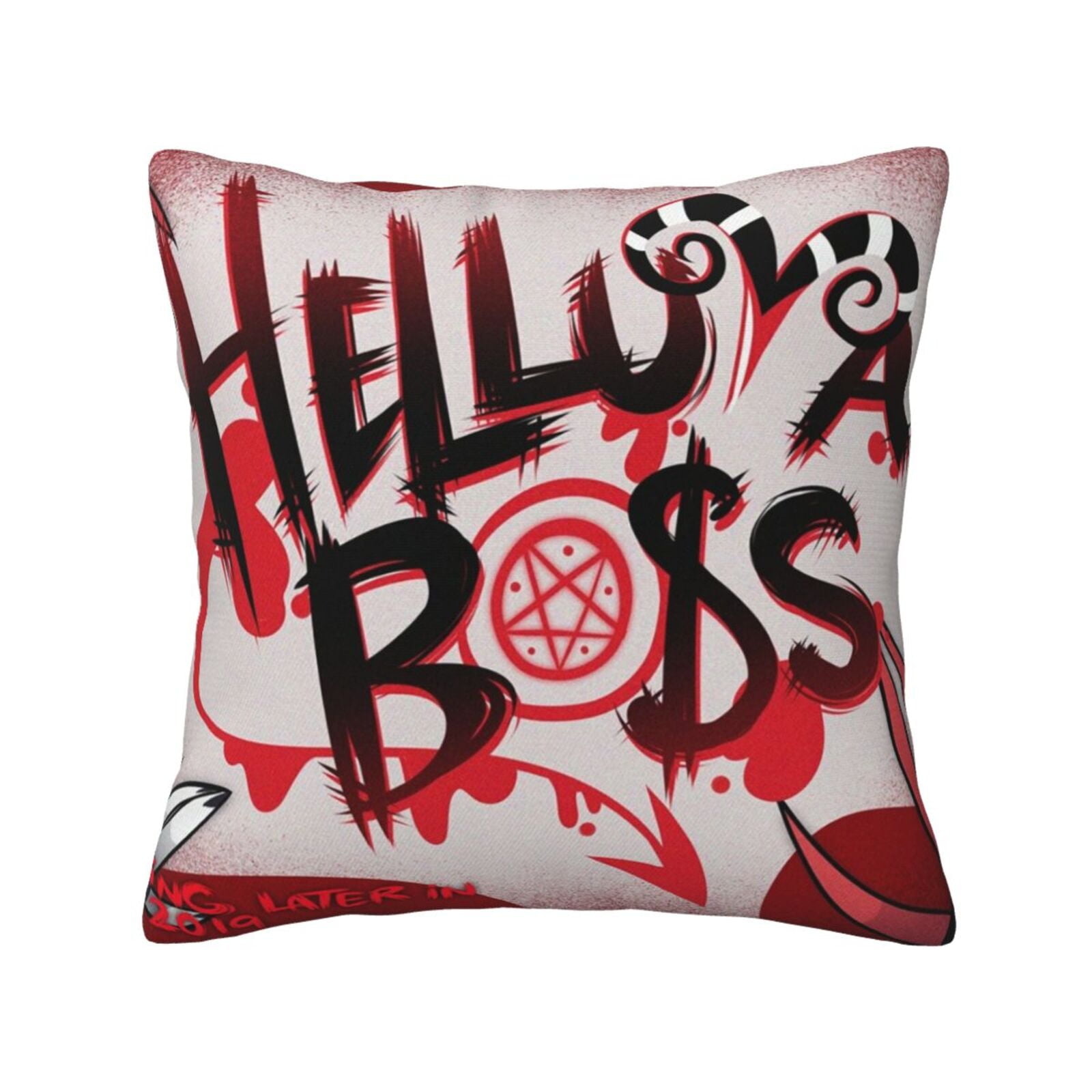 Helluva Boss Throw Pillow Covers 18"X18" Decorative Soft Pillowcases ...