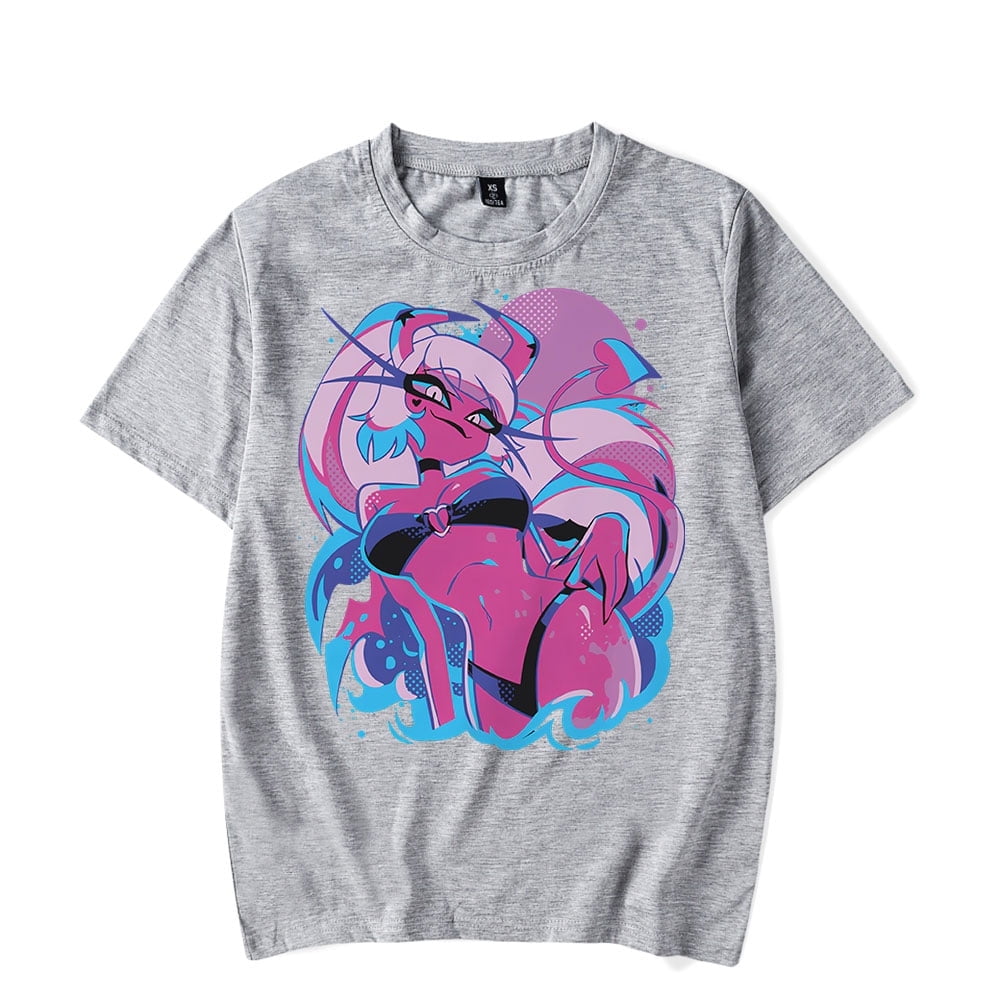 Helluva Boss Verosika Summer Splatter T-Shirt Men/Women Streetwear T ...