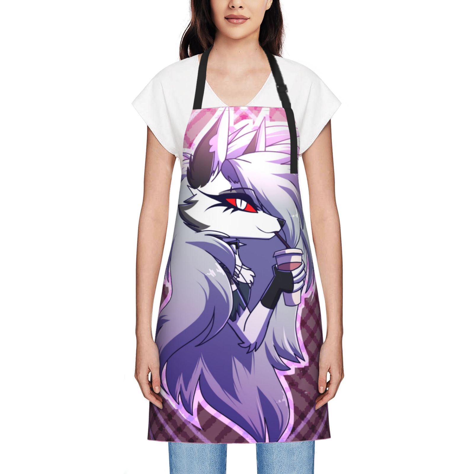 Helluva Boss Wolf-like Waterproof Apron Home Decor For Kitchen/Cooking ...