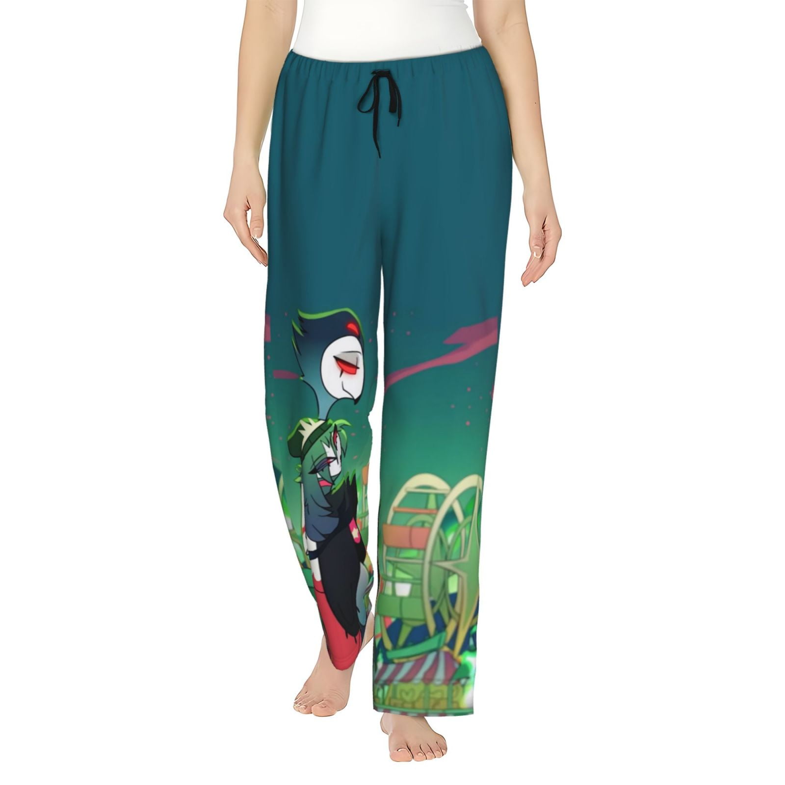 Helluva Boss Women's Pajama Pants, Comfy All Over Print Lounge Pants ...