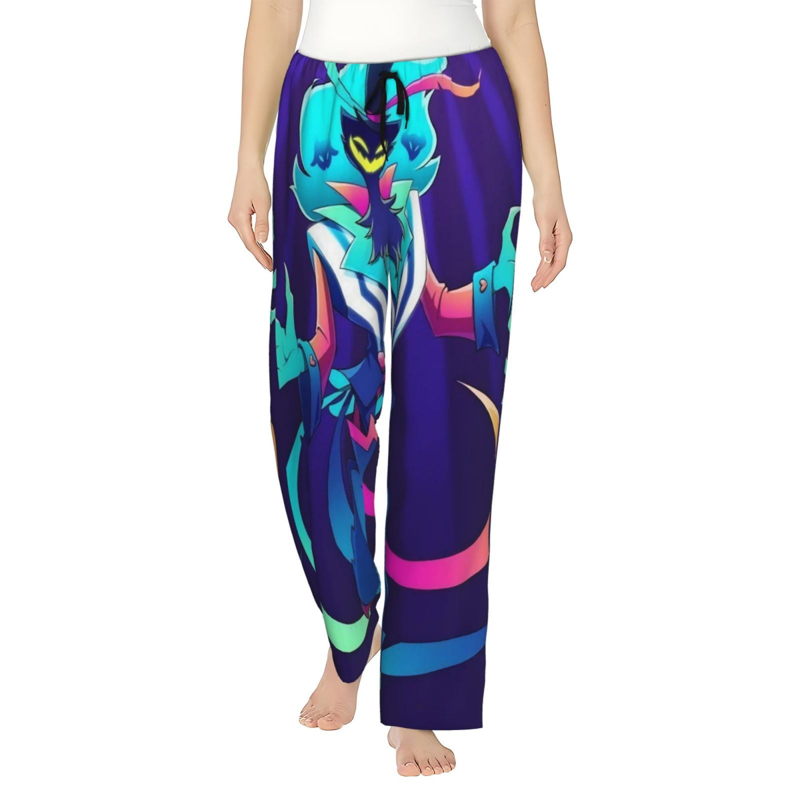 Helluva Boss Women's Pajama Pants, Comfy All Over Print Lounge Pants ...