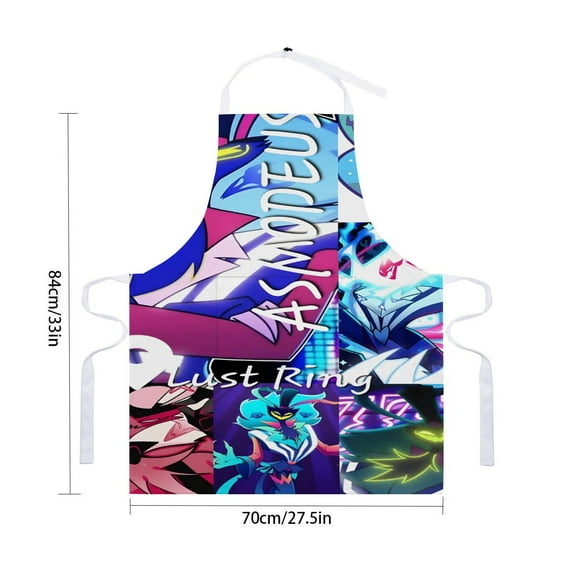 Helluva Boss apron with pockets and waterproof design, adjustable for ...