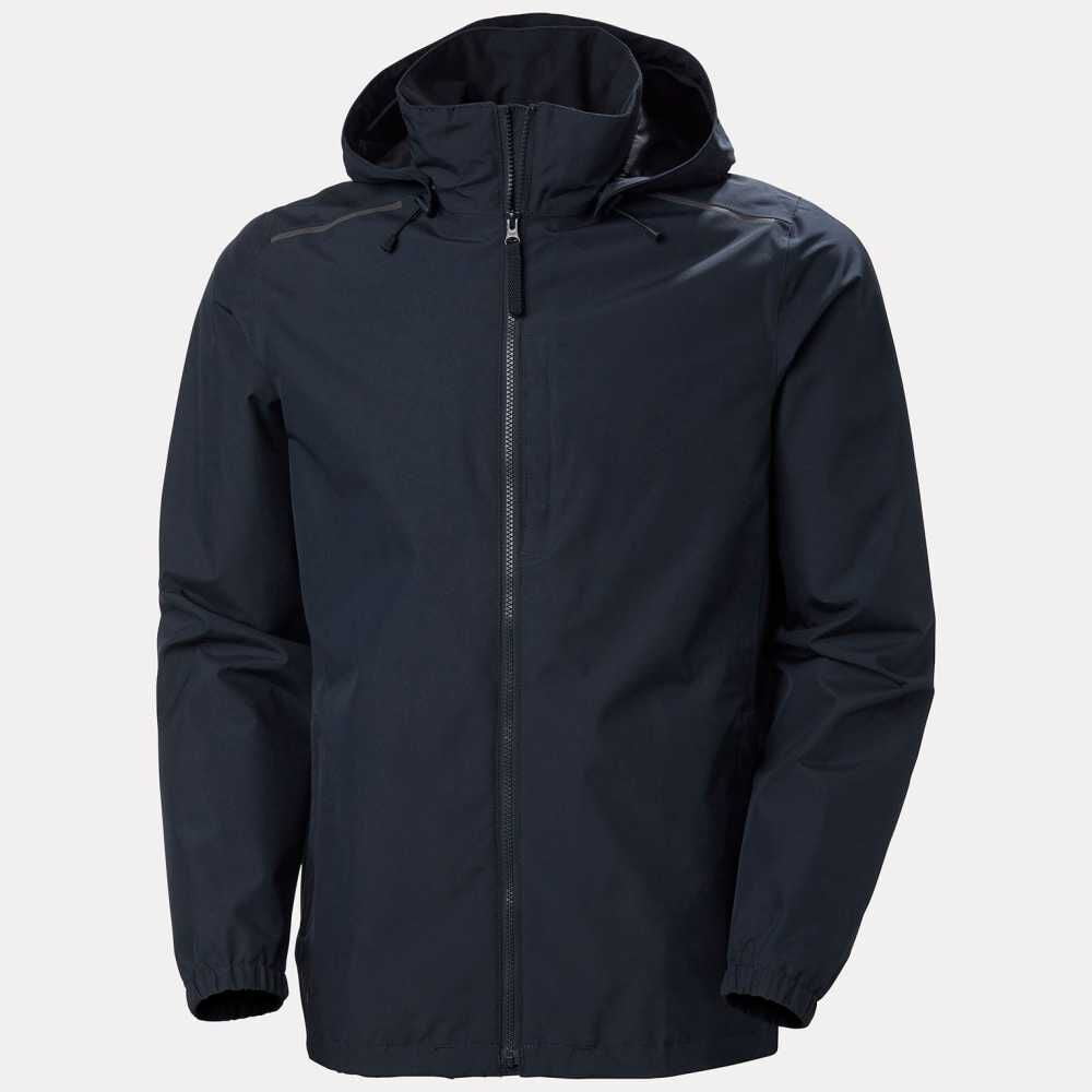 Helly Hansen Mens Manchester 2.0 Shell Jacket, 100% Polyester, Navy, 4X ...