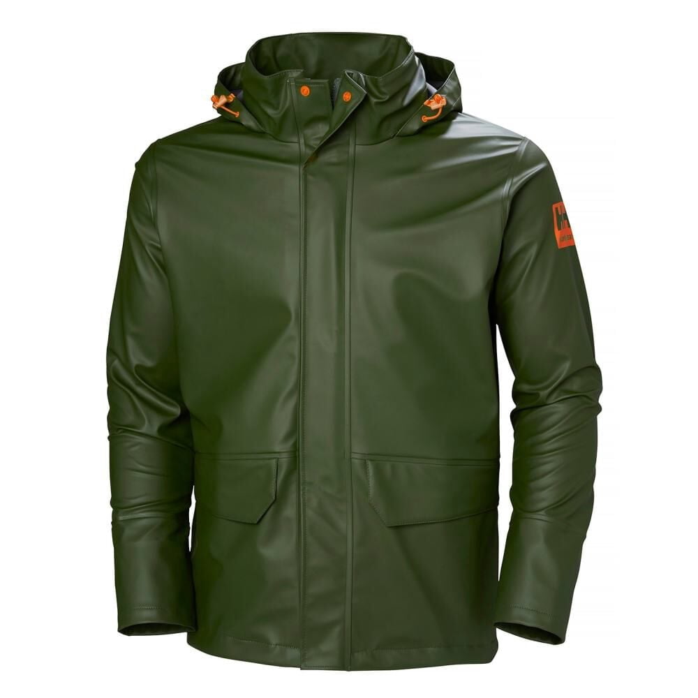 Helly Hansen Pu Gale Waterproof Rain Jacket Army Green Xl - Walmart.com