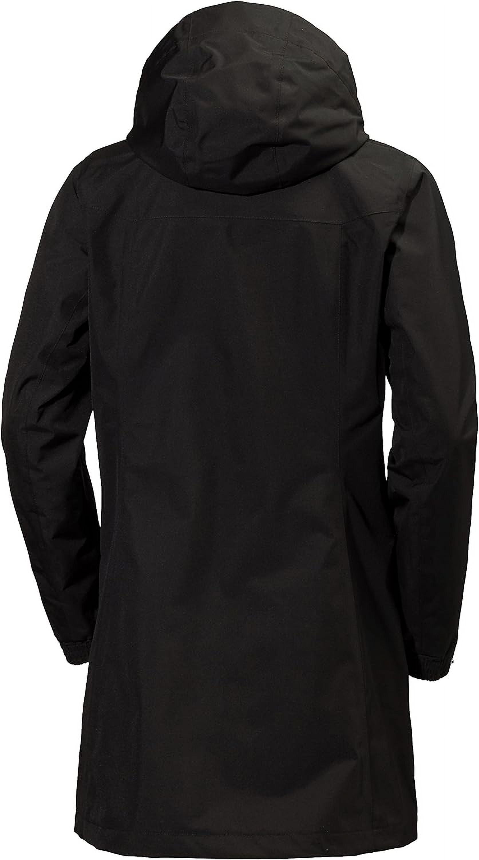 Helly Hansen 62648 Women's Aden Long Rain Jacket, Black, XLarge ...