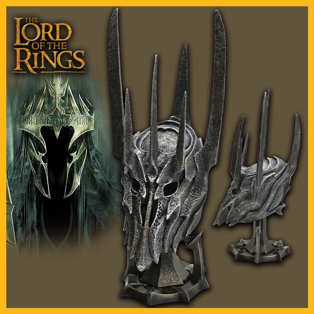 Helm Of Sauron with Display Stand - Officially Licensed Lord of the ...