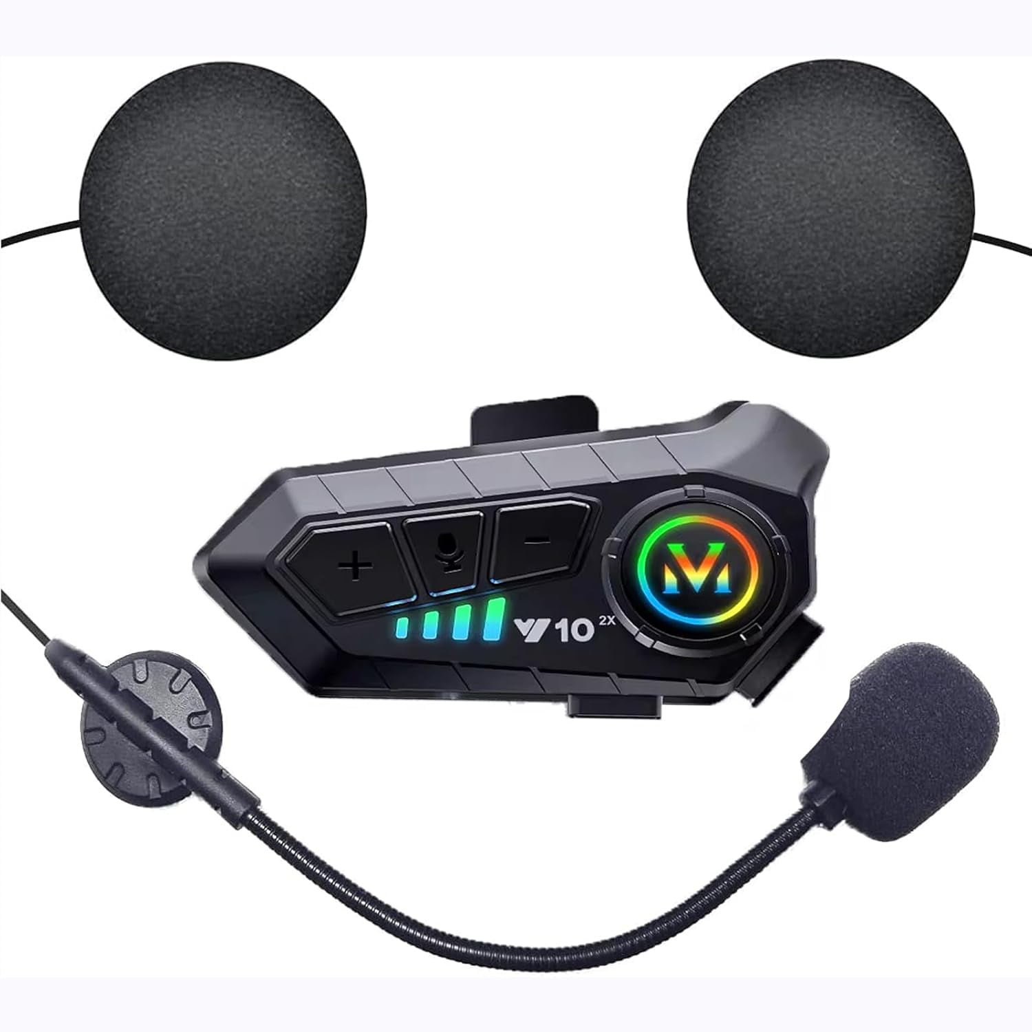 Helmet Intercom with CVC Noise Cancellation Stereo Music helmet ...