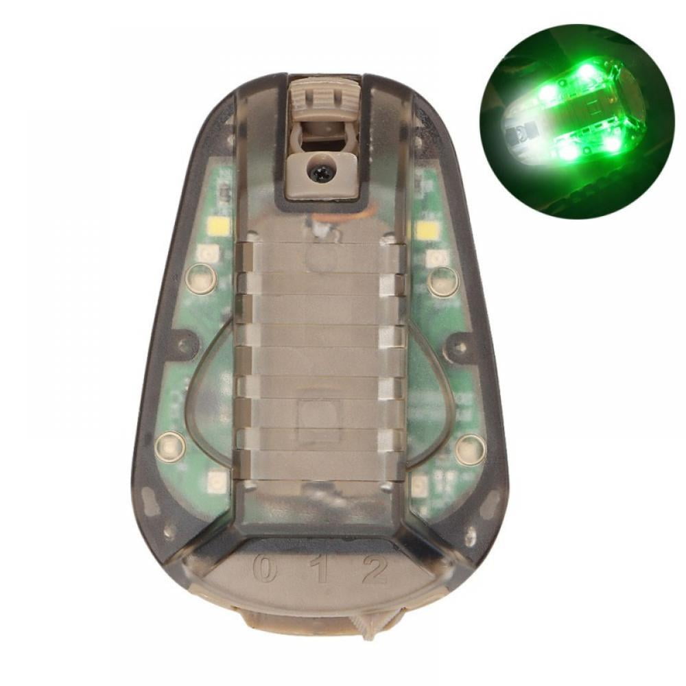 Helmet Light Signal Light with LED + IR/Strobe Helmet Light Flashlight ...