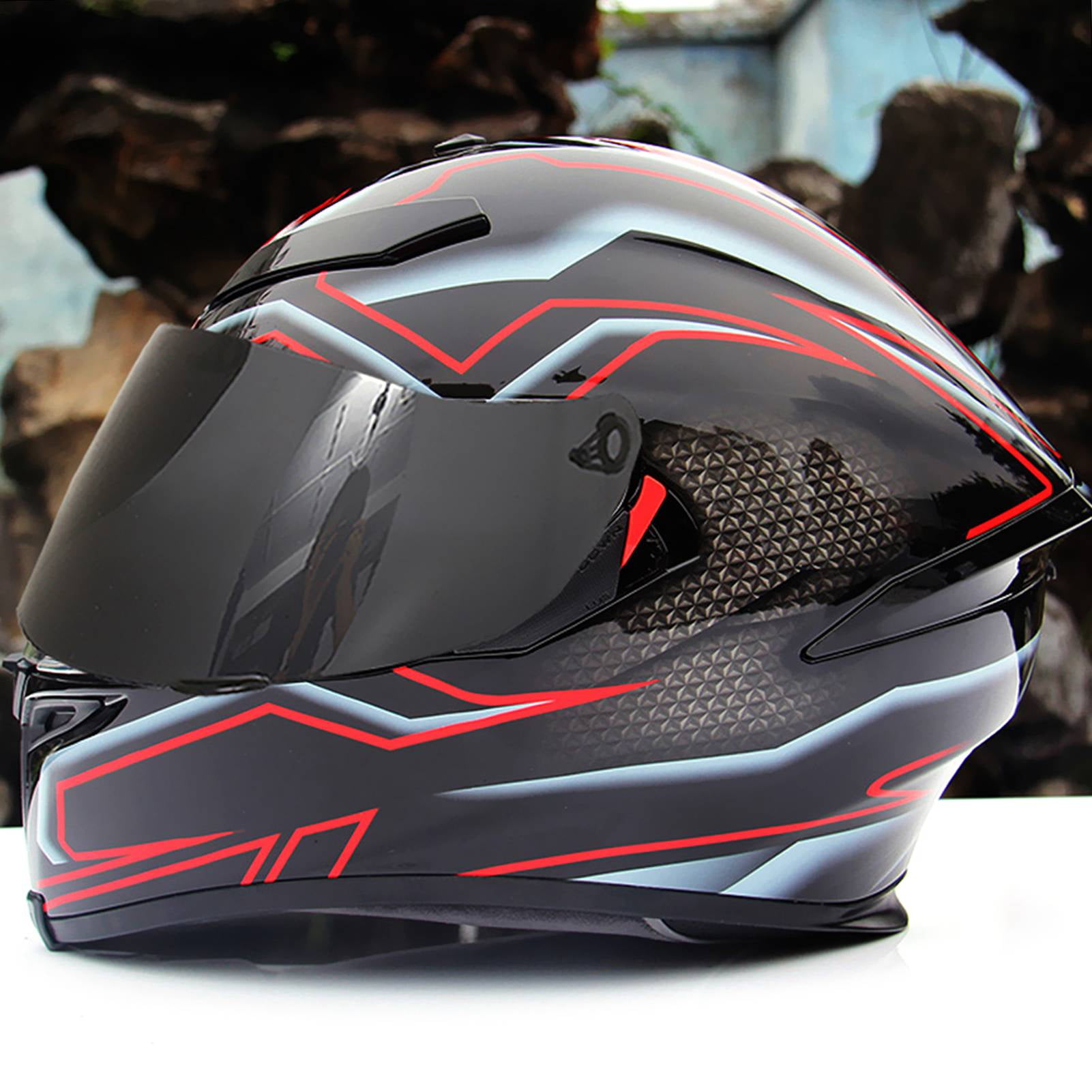 Helmet Motorcycle Wind Helmet Lens Visor Full Face Replacement For K3SV ...