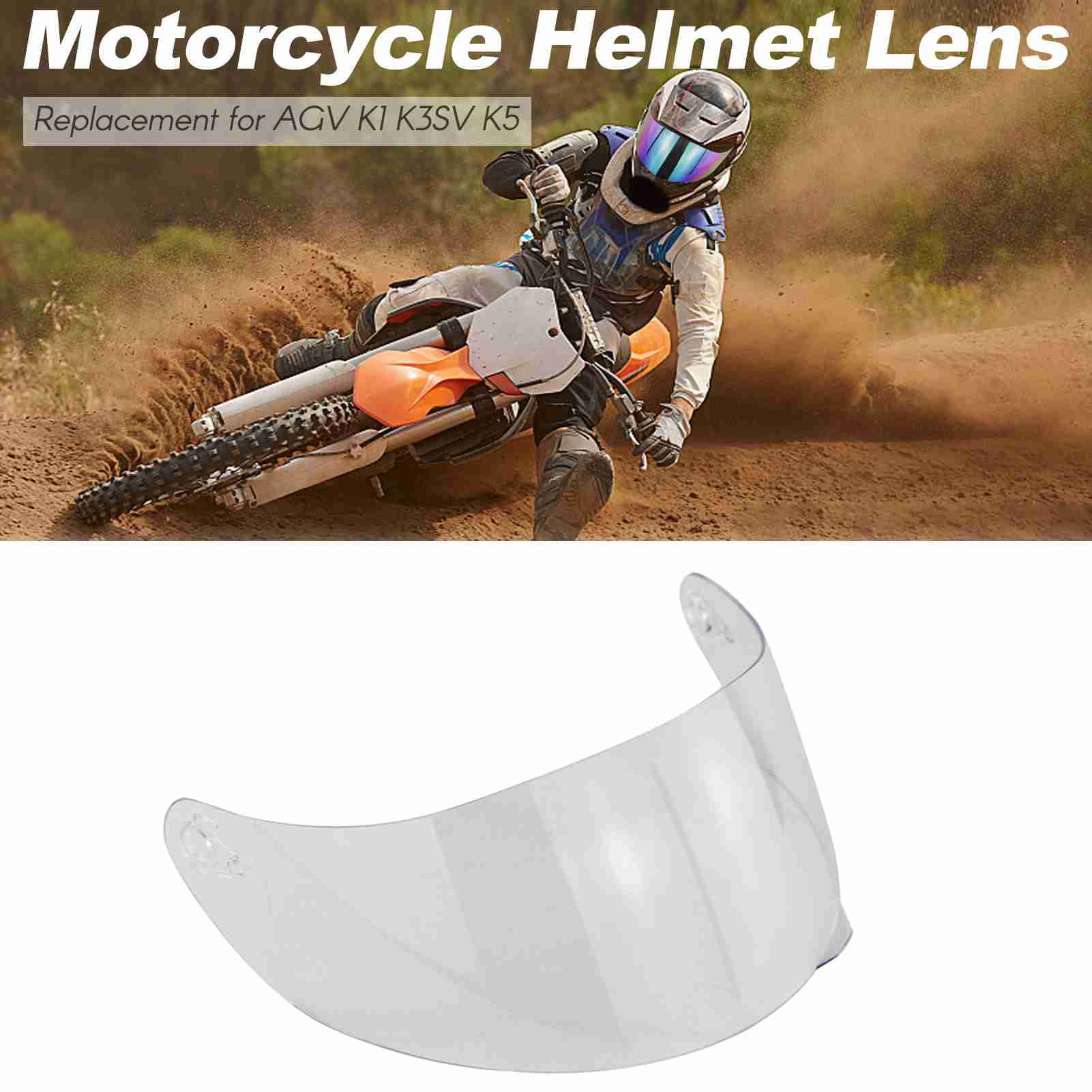 Helmet Motorcycle Wind Helmet Lens Visor Replacement For AGV K1 K3SV K5 ...