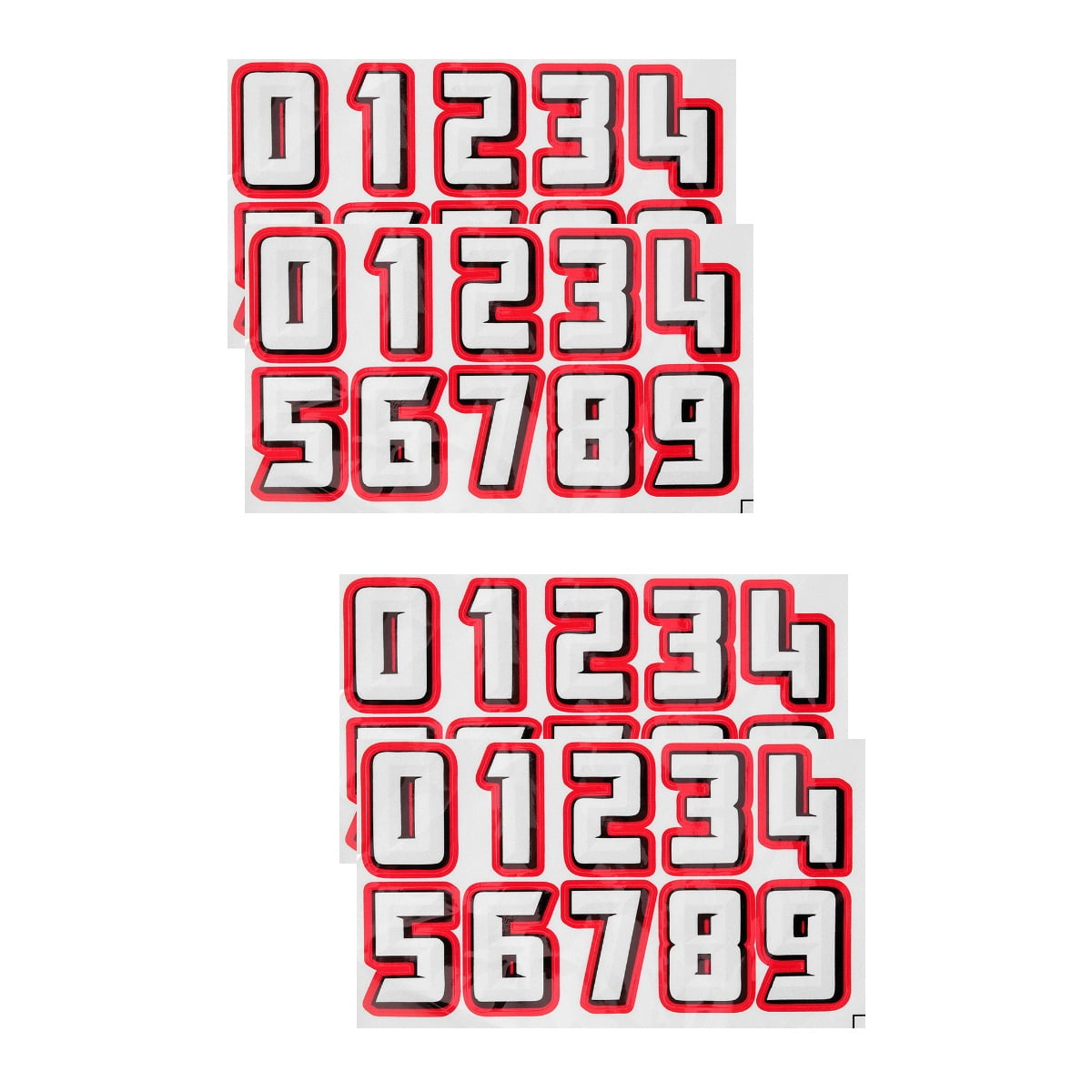 Helmet Number Sticker Hockey Self Adhesive Sports Stickers Labels ...