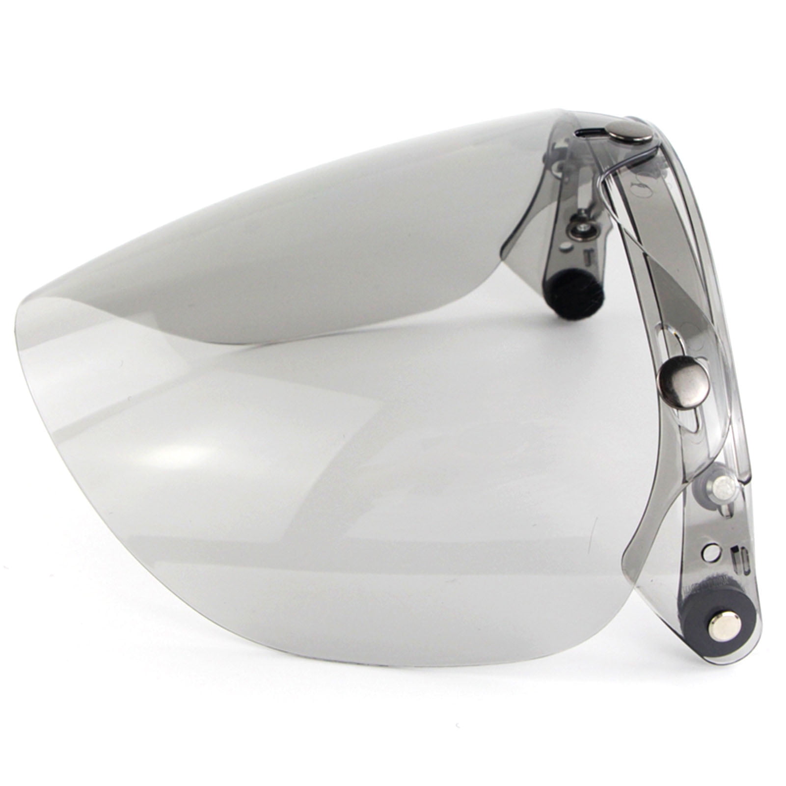 Helmet Open Face Helmet Visor Motorcycle Helmet Bubble Lens 3-Snap ...