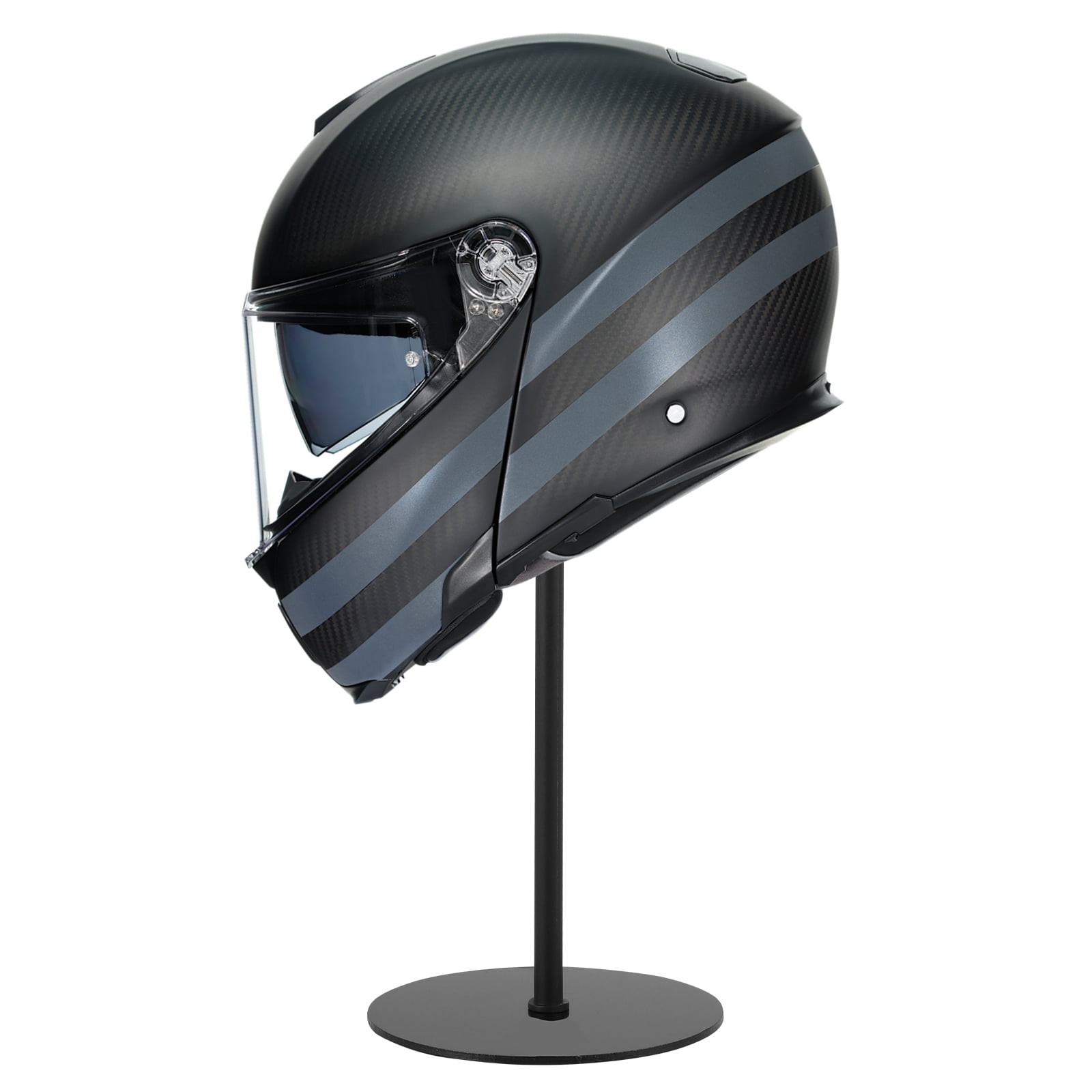 Helmet Stand Desktop Helmet Display Holder with Stable Base Metal ...