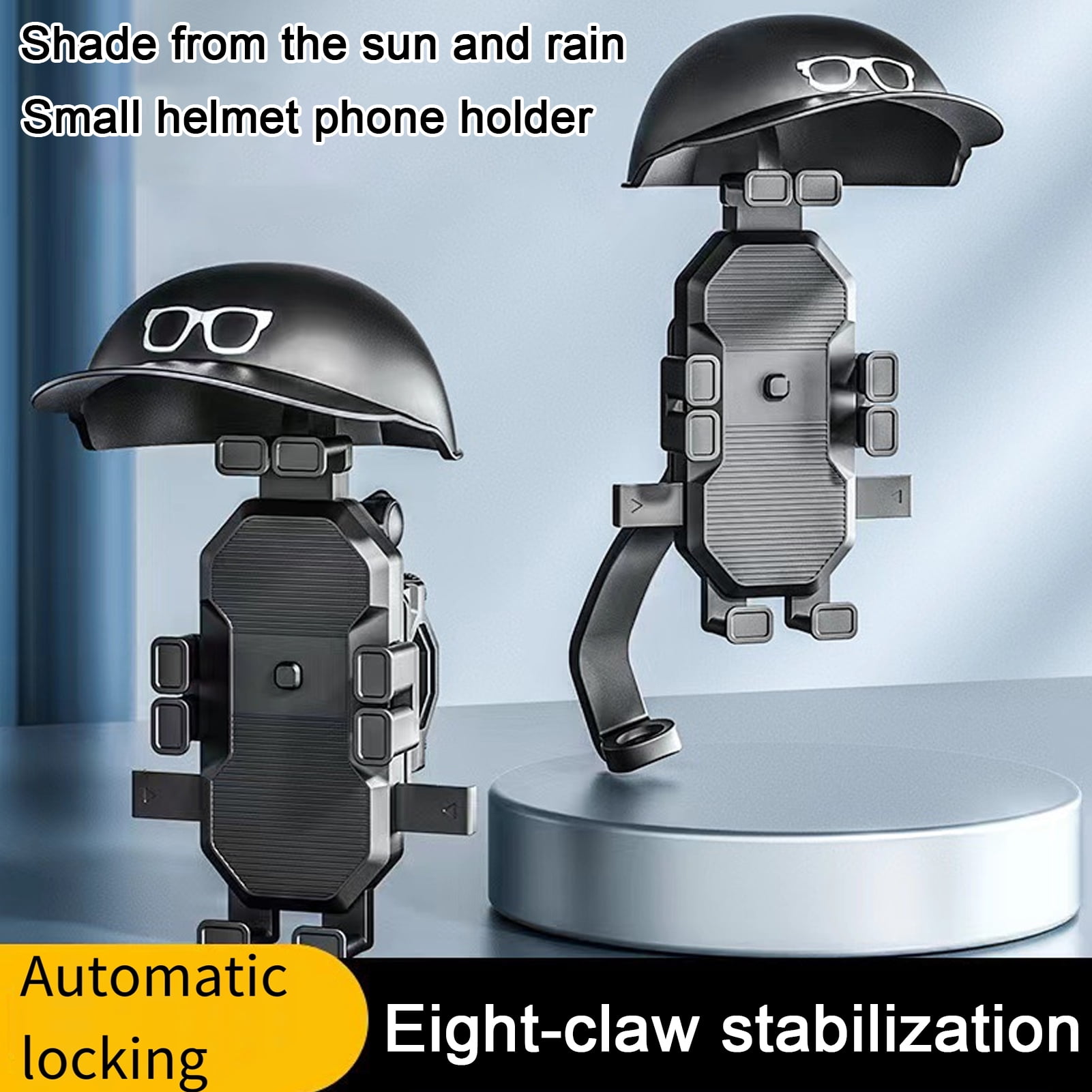 Helmet Style Mobile Phone Holder One-Hand Operation Adjustable Angle ...