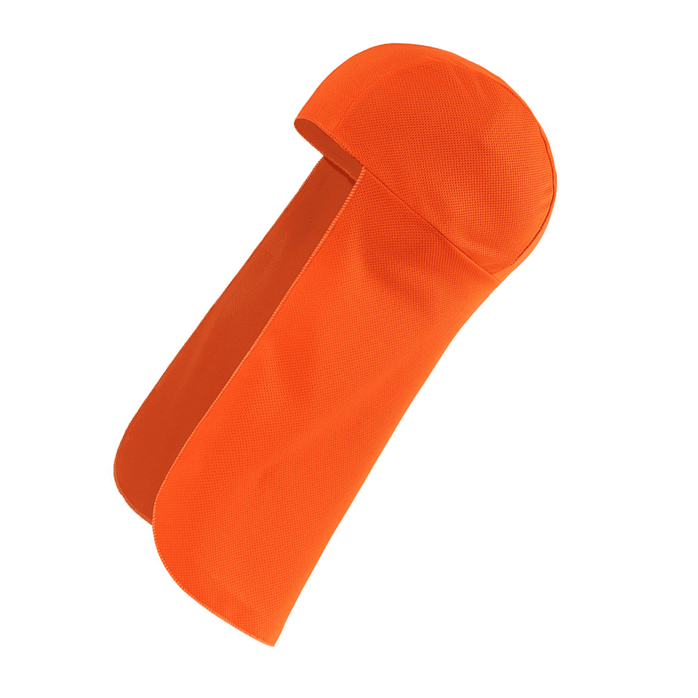 Helmet lining with neck hood, cooling skull cap with tail sweat cap sun ...