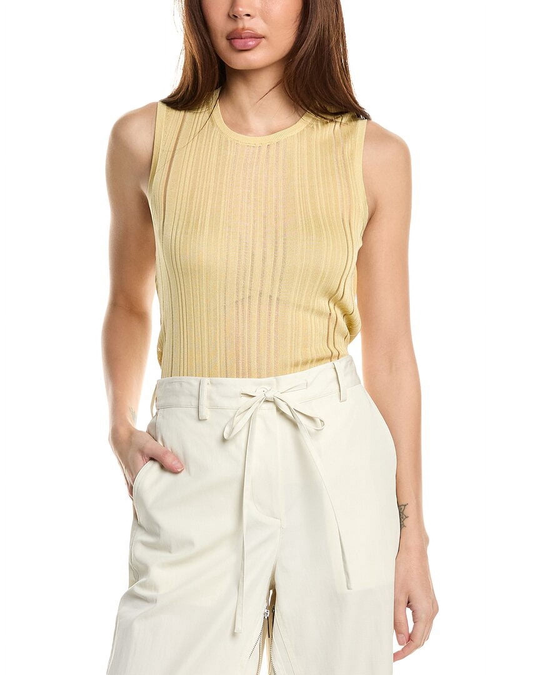 Helmut Lang womens Open Back Top, s, Yellow - Walmart.com