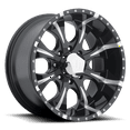 Helo Aluminum Rim HE791 MAXX 17X9in Gloss Black Milled Finish ...
