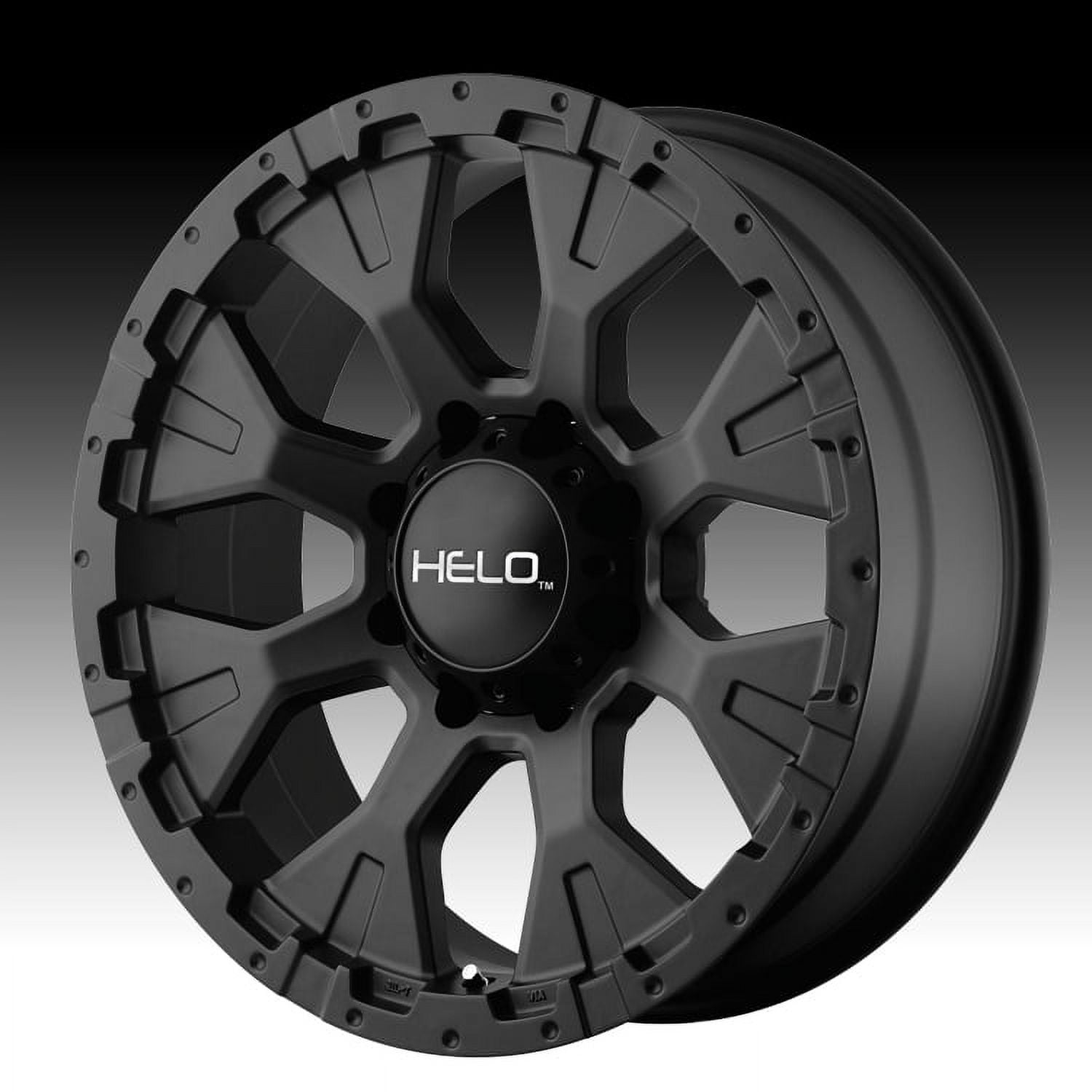 Helo Aluminum Rim HE878 17X9in Satin Black Finish, HE87879013712N ...