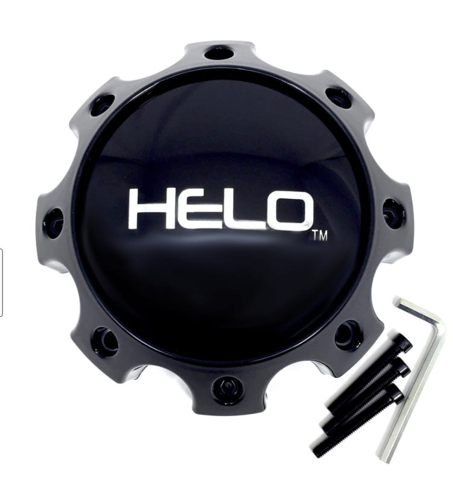 Helo Gloss Black Center Cap 6.75" 8 Lug for HE878 HE879 HE900 HE901 ...