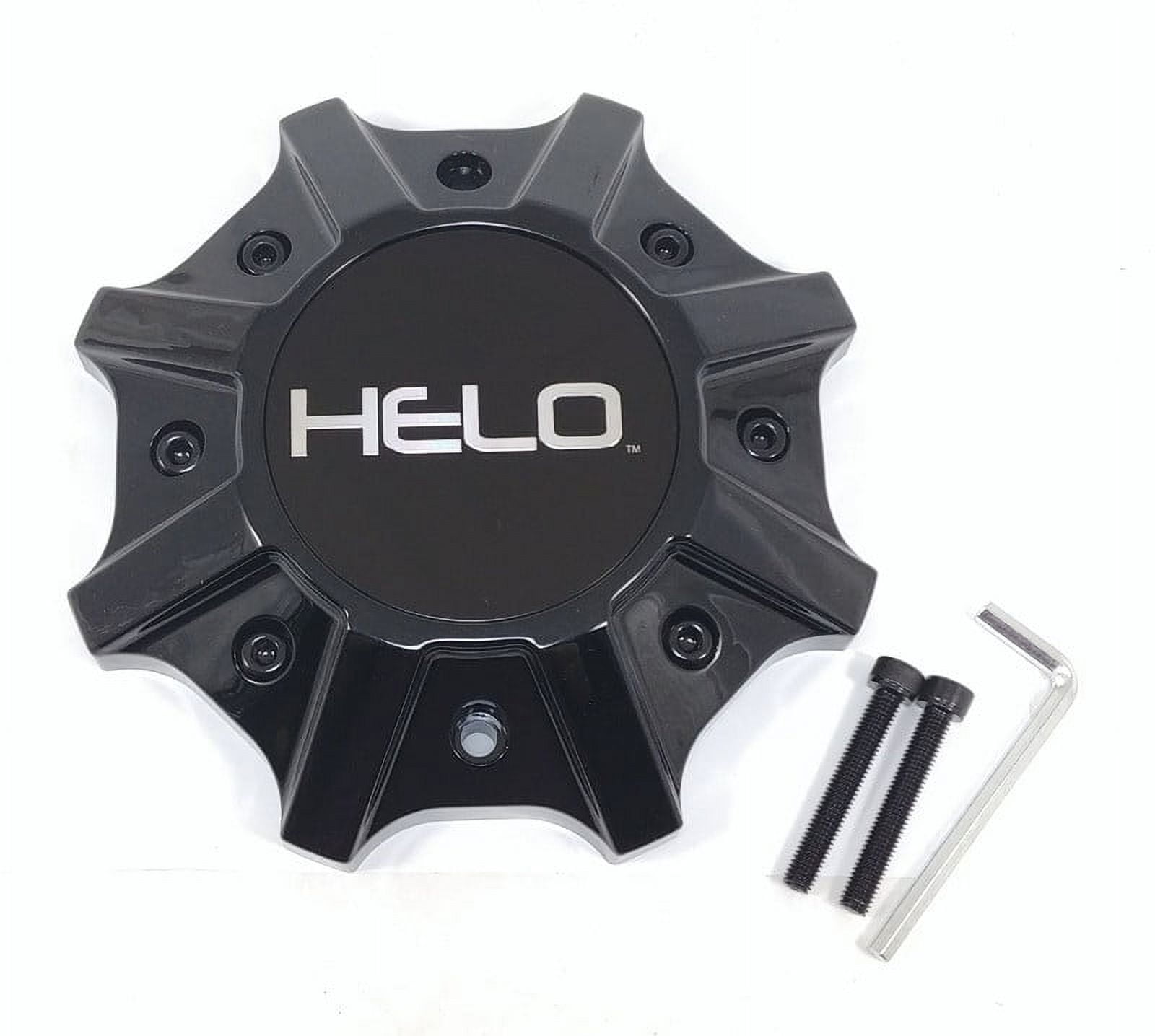 Helo Gloss Black Wheel Center Hub Cap, 5x127.00 /5x139.70, HE909, BOLT ...
