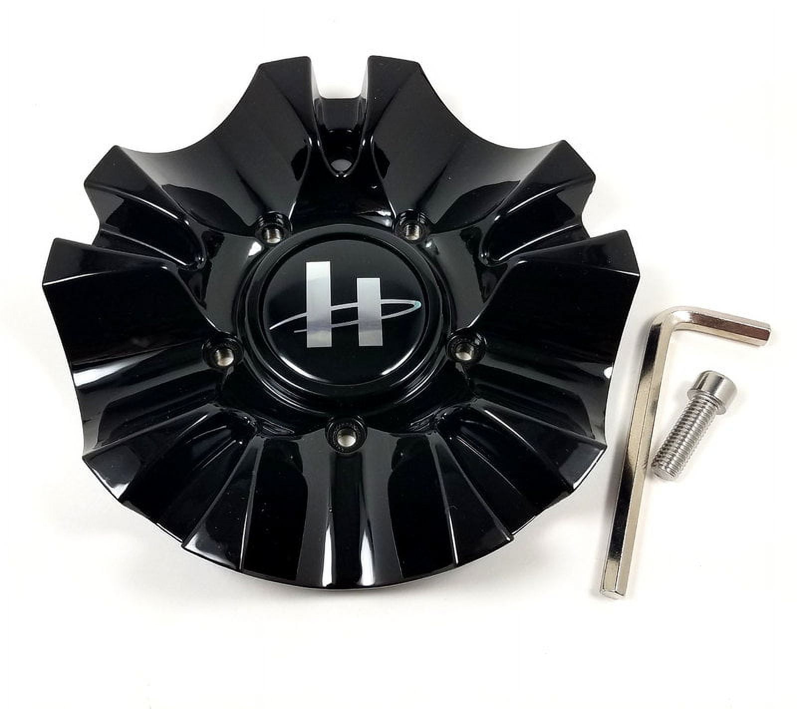 Helo Black Wheel Center Hub Cap 6 1/4" OD for HE844 Rim - Walmart.com